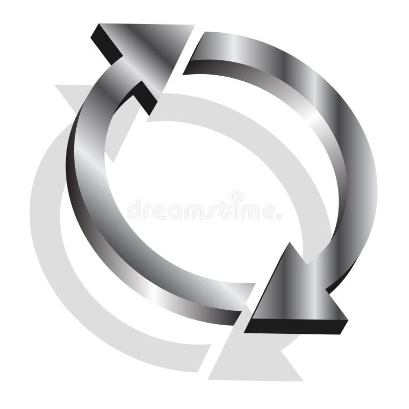 Círculo con las flechas ilustración del vector. Ilustración de ...