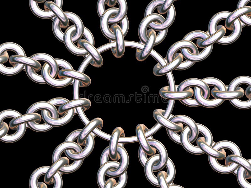Círculo de cadena stock de ilustración. Ilustración de ensamble - 3315765