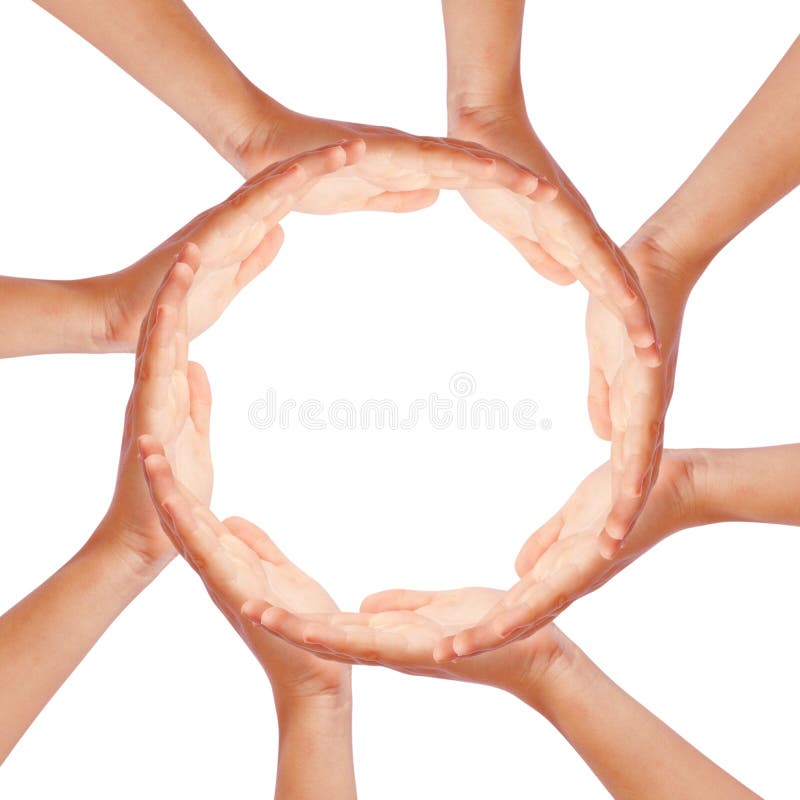Círculo de las manos imagen de archivo. Imagen de grupo - 57144199