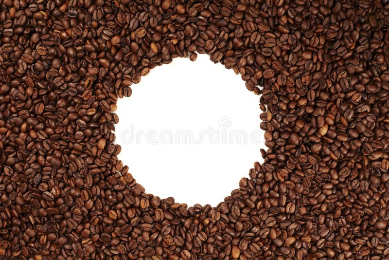 Círculo del grano de café imagen de archivo. Imagen de cierre - 27711081