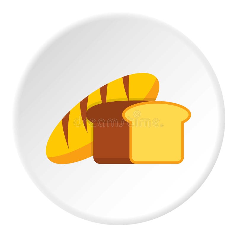 Icono Del Pan Fresco, Estilo Plano Stock de ilustración - Ilustración ...