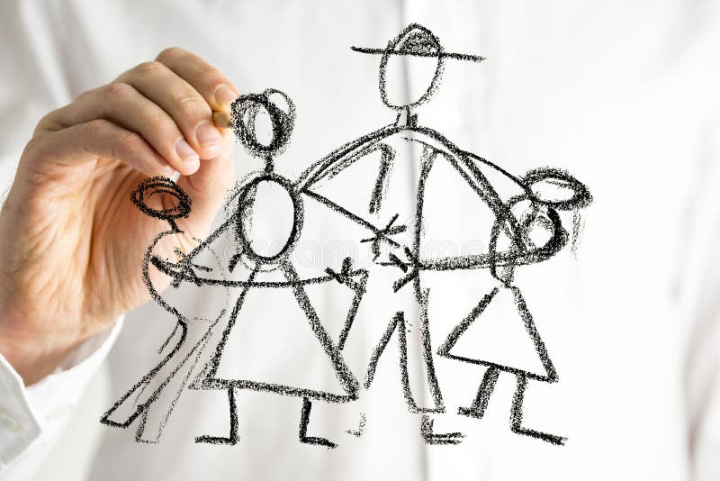 Círculo familiar imagen de archivo. Imagen de emocional - 36077197