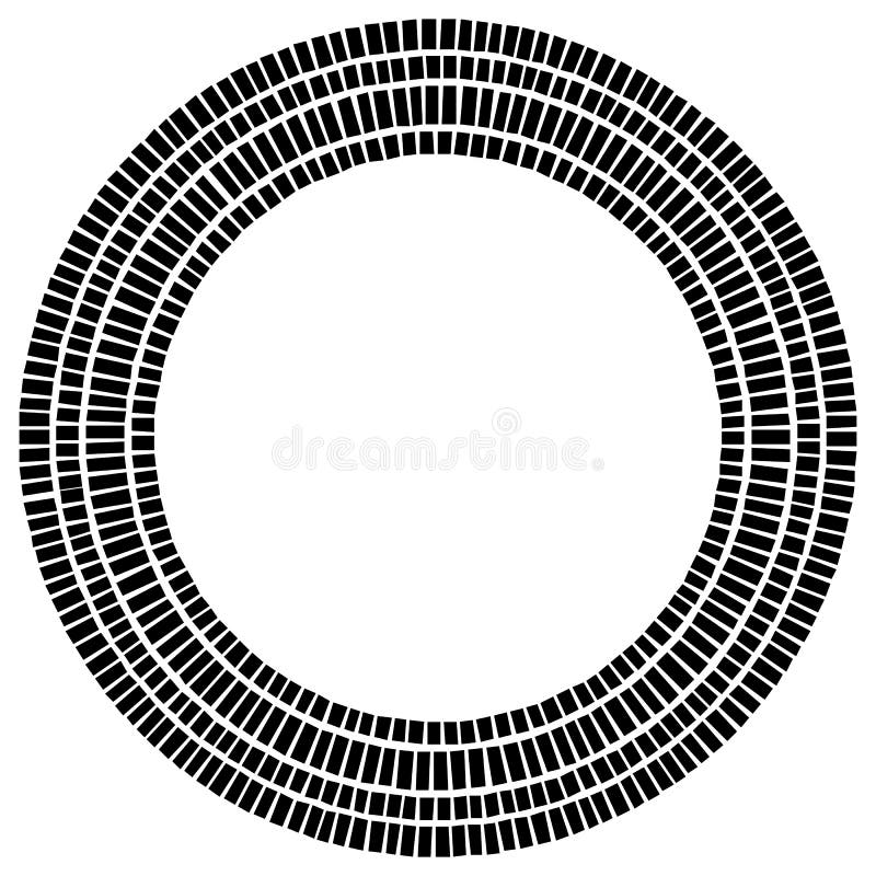 Círculo Feito Dos Retângulos Elemento Circular Irregular Sumário ...