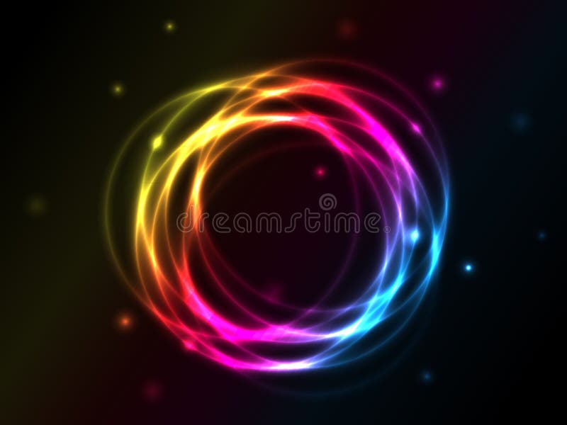 Círculos Abstractos Del Vector Ilustración del Vector - Ilustración de ...