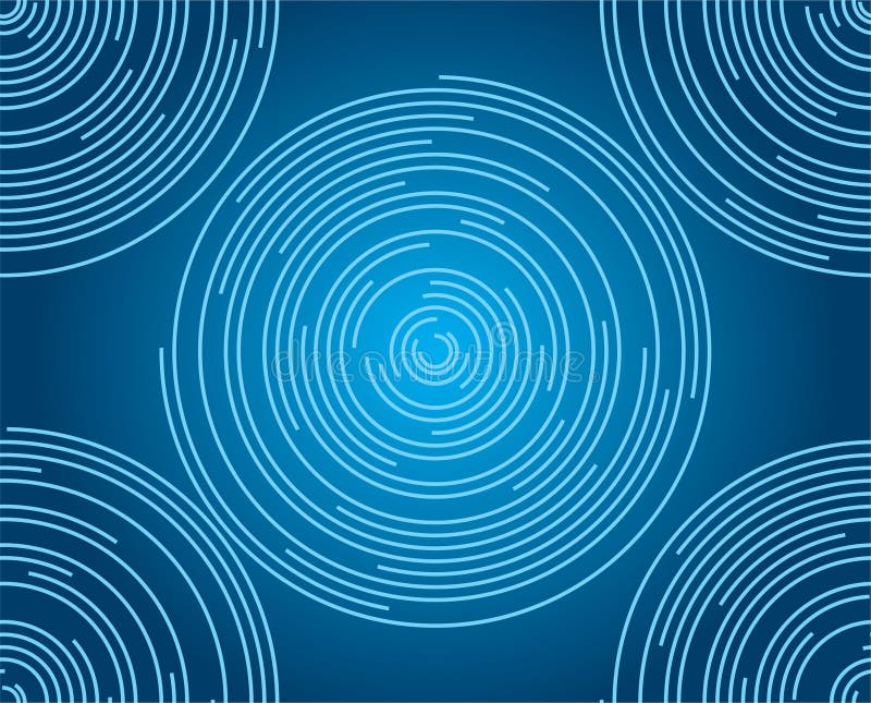 Círculos azules ilustración del vector. Ilustración de curva - 9863952