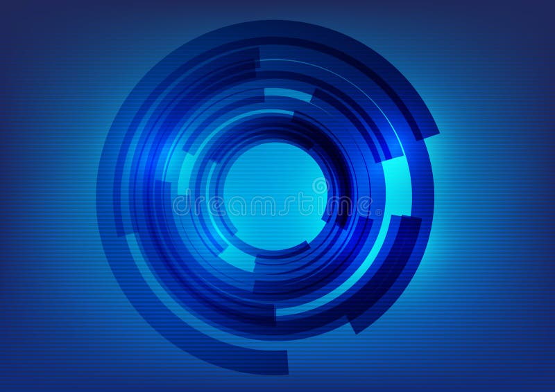 Círculos azules abstractos ilustración del vector. Ilustración de ...