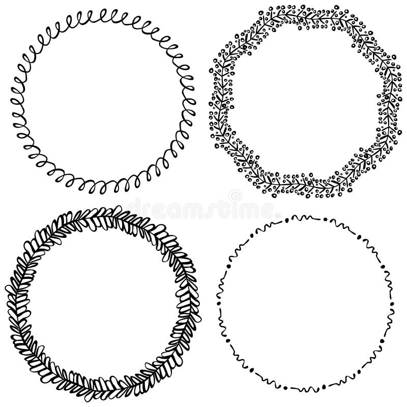 Círculos decorativos ilustração do vetor. Ilustração de adulto - 74822383