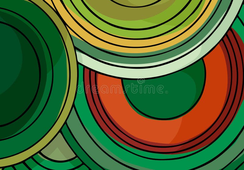 Círculos sin fin II ilustración del vector. Ilustración de firmemente ...