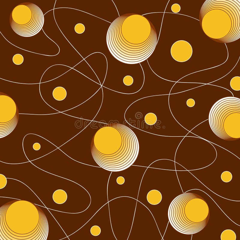 Curvas Abstractas Con Los Círculos Ilustración del Vector - Ilustración ...