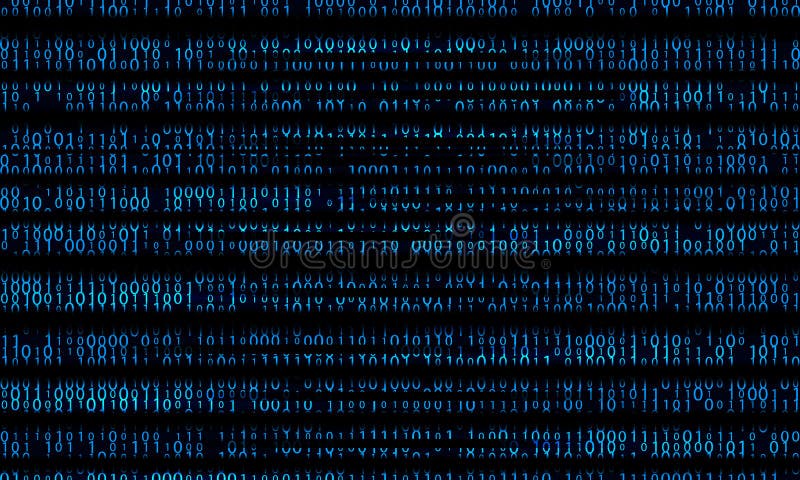 Código Binário Azul Do Domínio Ilustração do Vetor - Ilustração de ...