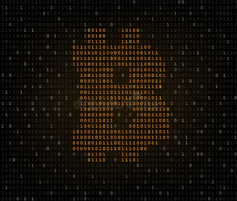 Código Binario Del Símbolo De Bitcoin Stock de ilustración ...