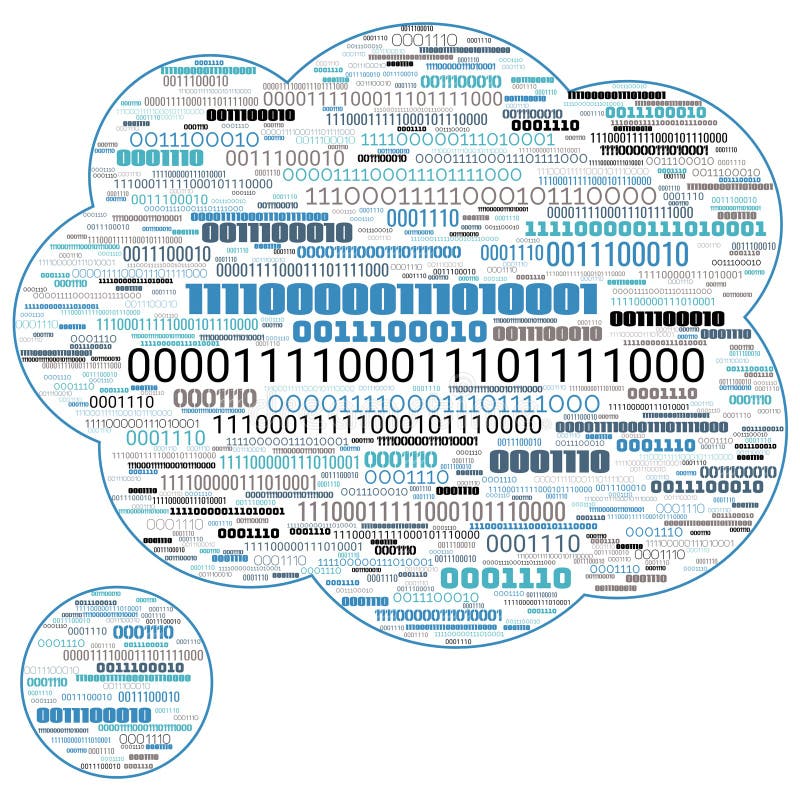 Código Binario 000111 Números Compartidos Stock de ilustración ...
