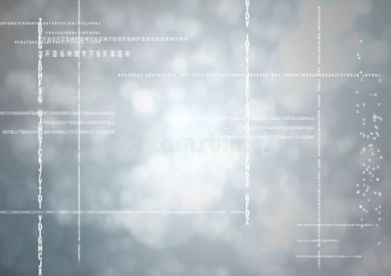 Código Blanco Contra Bokeh Blanco Borroso Stock de ilustración ...