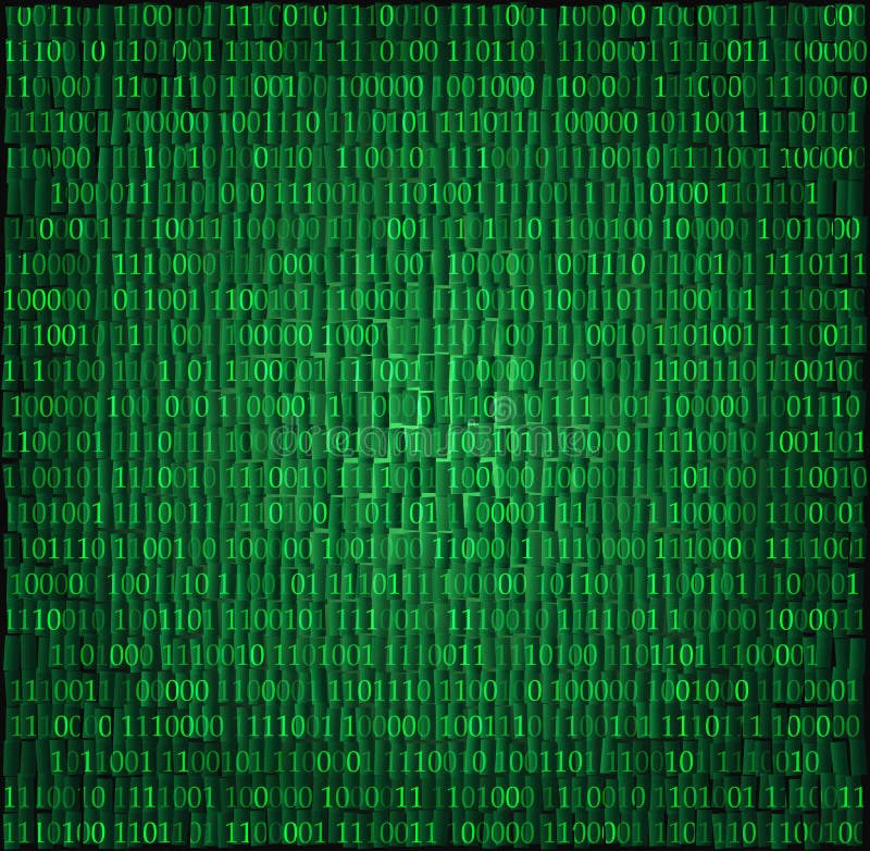 Código De Computador Binário Ilustração do Vetor - Ilustração de ...