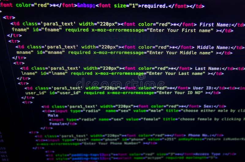 Código Fonte E Papel De Parede Do Desktop Pela Linguagem De Programação ...