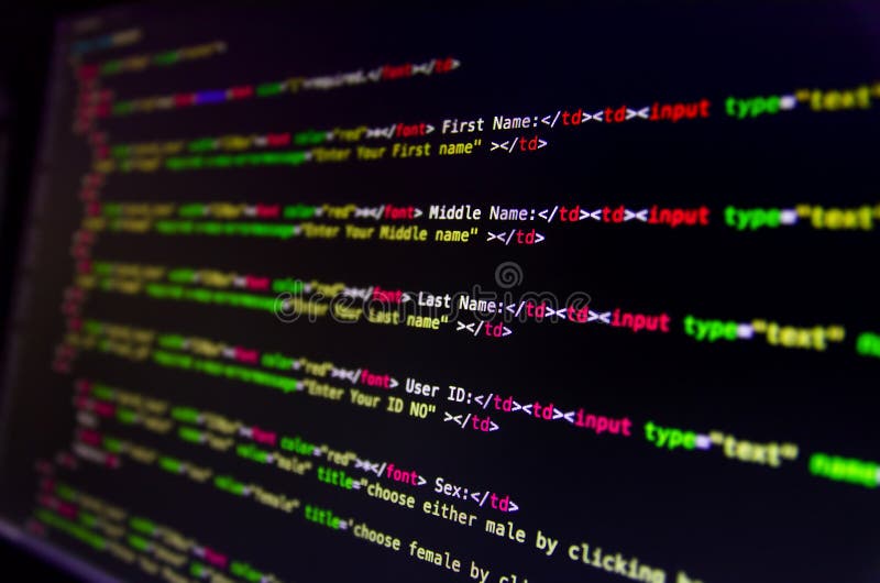 Código Fonte E Papel De Parede Do Desktop Pela Linguagem De Programação ...