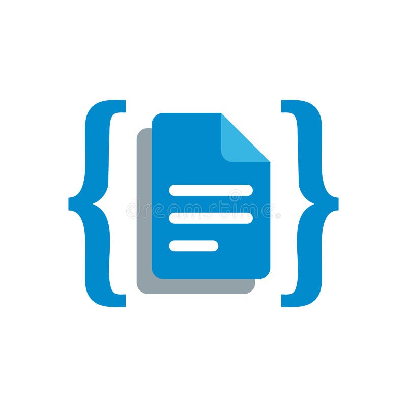 Código Logo Icon Design Del Documento Ilustración del Vector ...