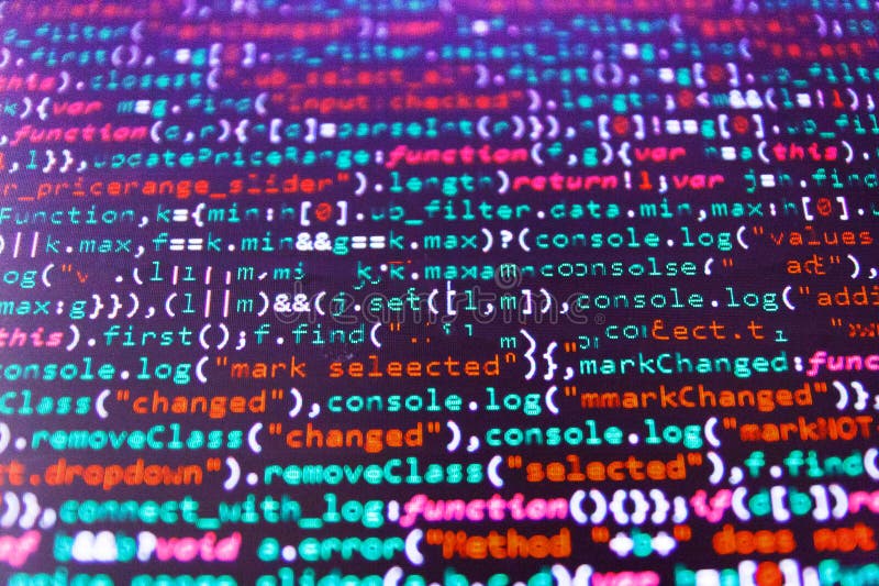 Códigos Da Site No Monitor Do Computador a TI Negócio Empresa Foto de ...