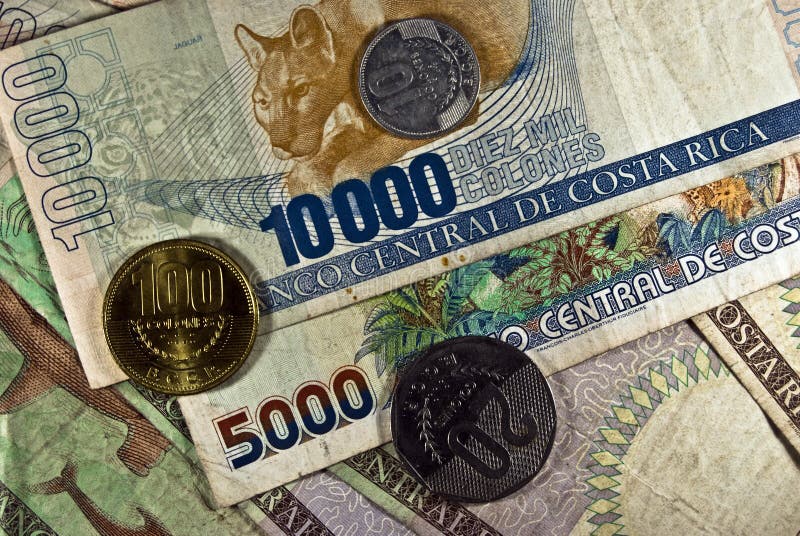Colones - Argent Du Costa Rica Image stock - Image du économie, global ...
