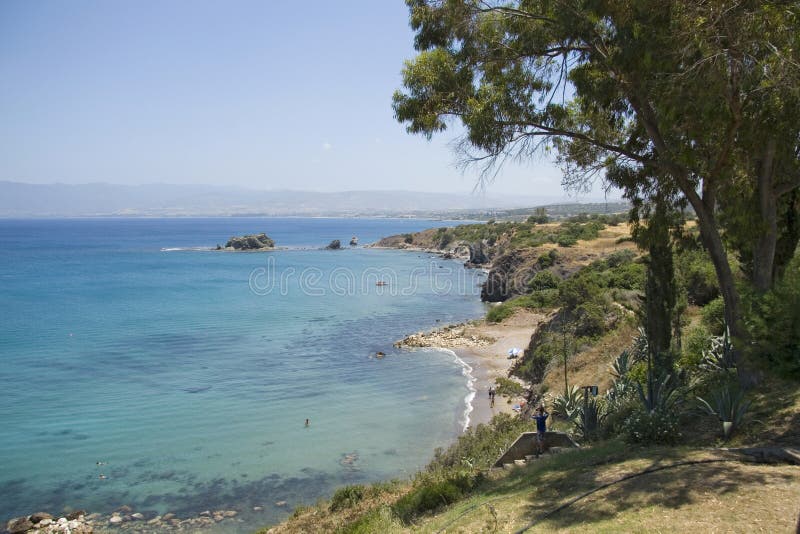 Polis, Plage De Latsi, Horizontal De La Chypre Photo stock - Image du ...