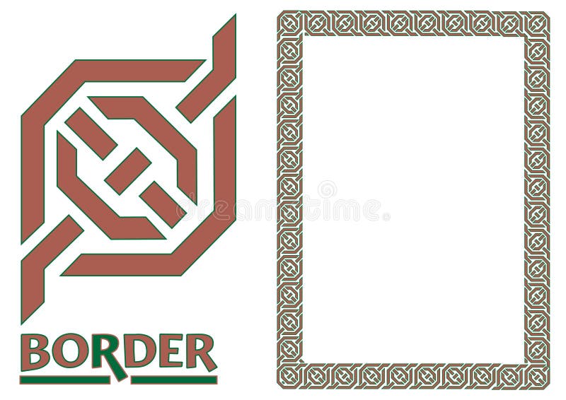 Old World Borders Vector - Tiled Frame in Plant Leaves and Flowers ...