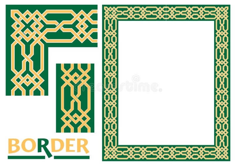 Old World Borders Vector - Tiled Frame in Plant Leaves and Flowers ...