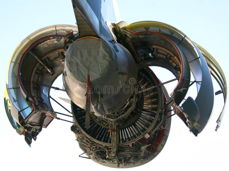C-17 Military Aircraft Engine Stock Image - Image of fuel, shipping ...