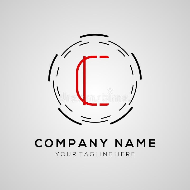 Initial C Letter Logo Design . Stock Vector - Illustration of geometric ...