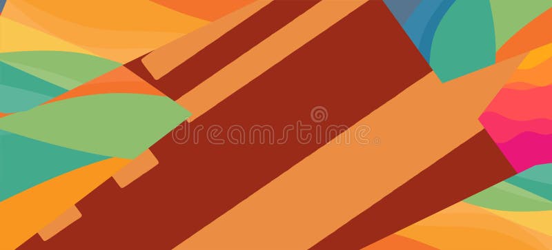 Abstract Collage with Stripes Background Texture and Colorful ...