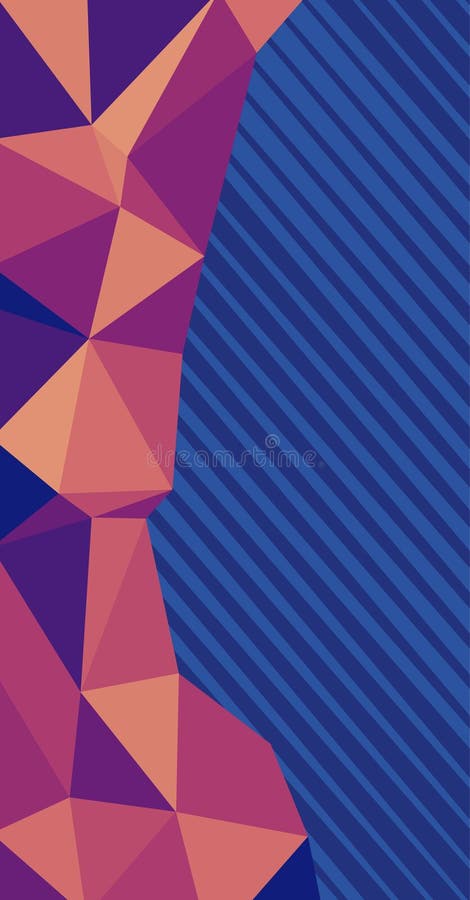 Collage of Various Geometric Polygonal and Stripes Texture on Vertical ...