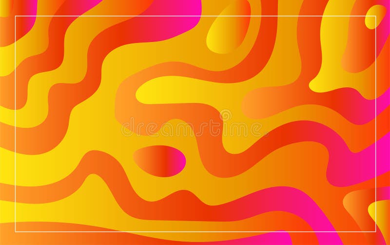 Abstract Background with Gradient Colored Curvy Blob Shapes. Stock ...