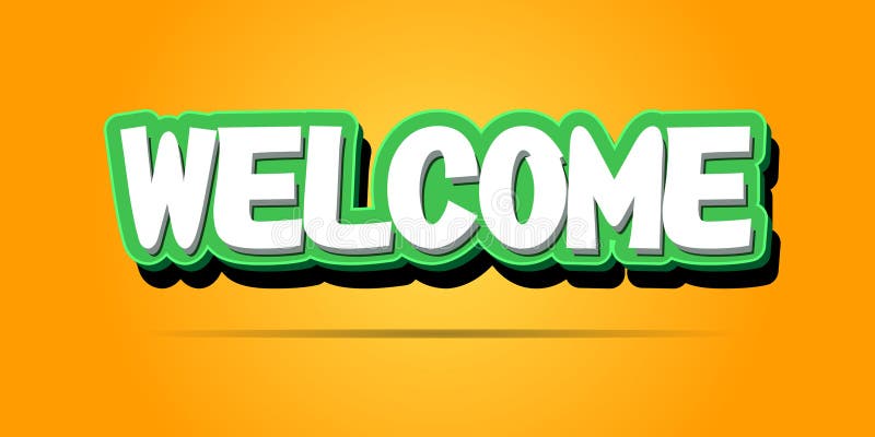 Welcome Text Logo Vector Creative Company Icon Design Template Modern ...