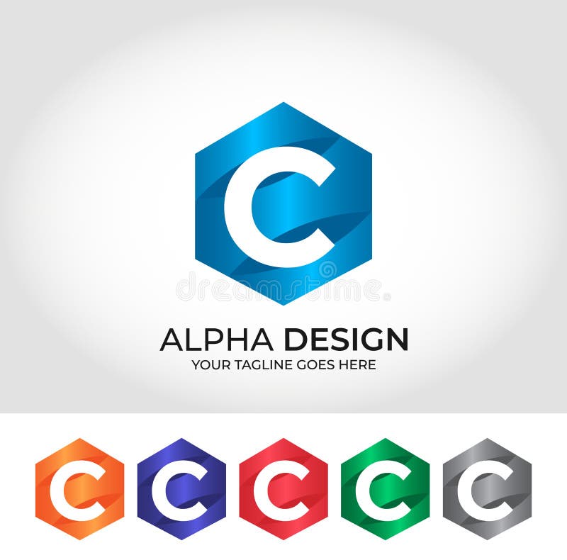C Alphabet Creative Modern Logo Design Concept Stock Vector ...