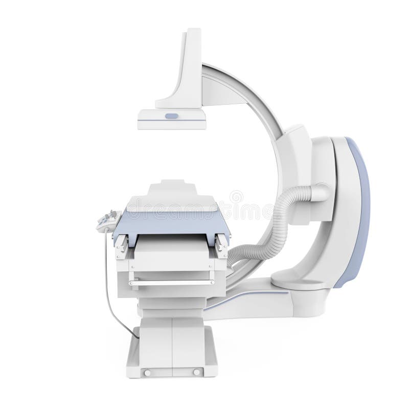C Arm X-Ray Machine Scanner Stock Illustration - Illustration of people ...