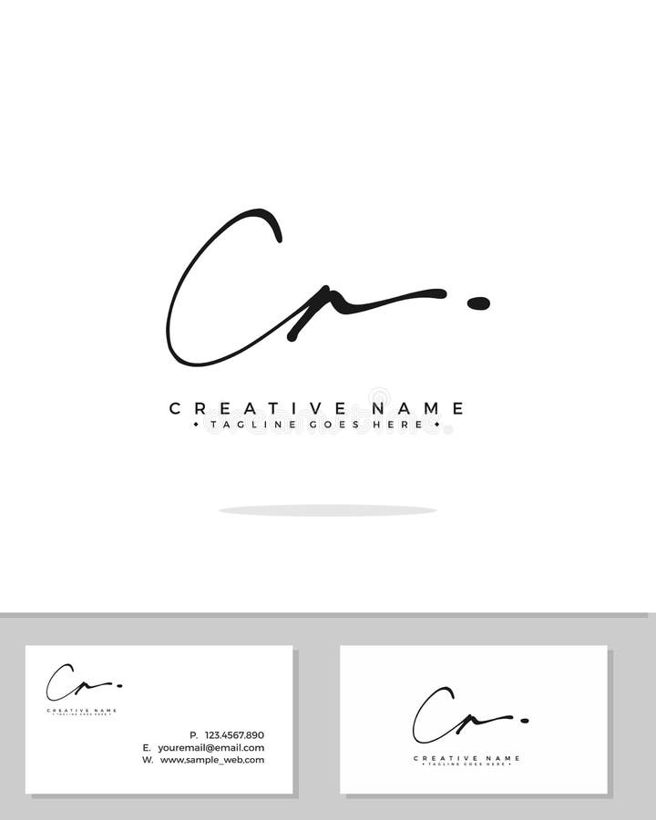 C a CA Initial Logo Signature Vector. Handwriting Concept Logo Stock ...