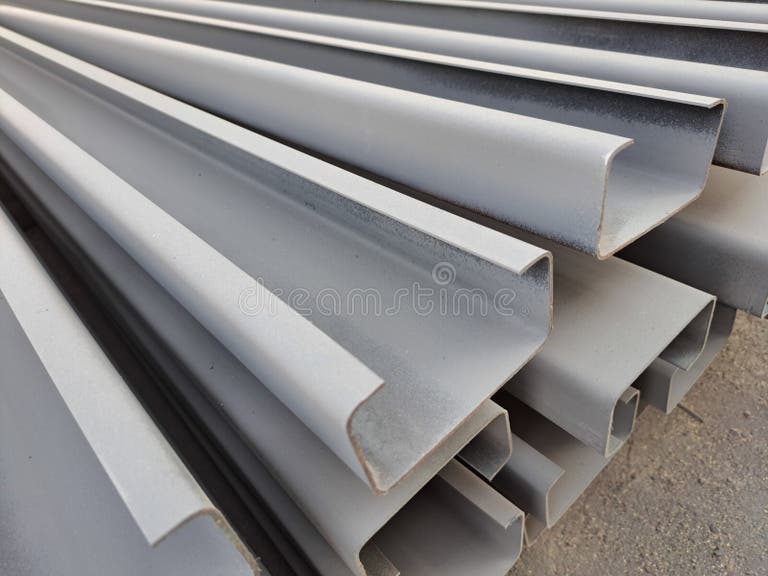 C Channel Steel or Light-edged Channel Steel for Construction. C-shaped ...