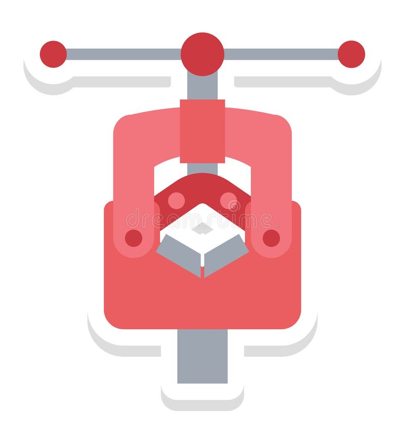 C Clamp Isolated Vector Icon for Construction Stock Vector ...