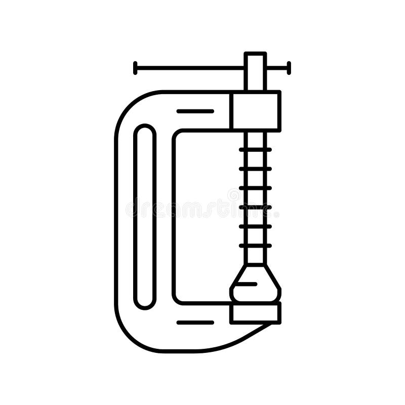 C Clamp Line Icon Vector Illustration Stock Illustration - Illustration ... C Clamp Line Icon Vector Illustration Stock Illustration - Illustration ...