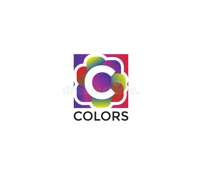 C Colors Company Business Logo Design Concept Stock Vector ...