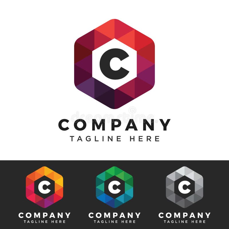 C Cubical Letter Logo. Vector Template Stock Vector - Illustration of ...