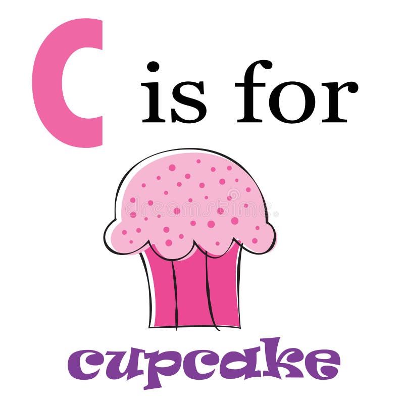 Cupcake Alphabet Stock Illustrations – 851 Cupcake Alphabet Stock ...