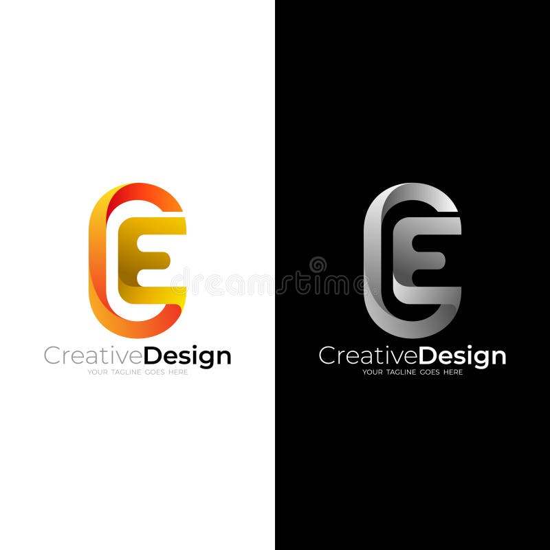 C and E Logo with Design Combination, Ready To Use Company Icon Stock ...