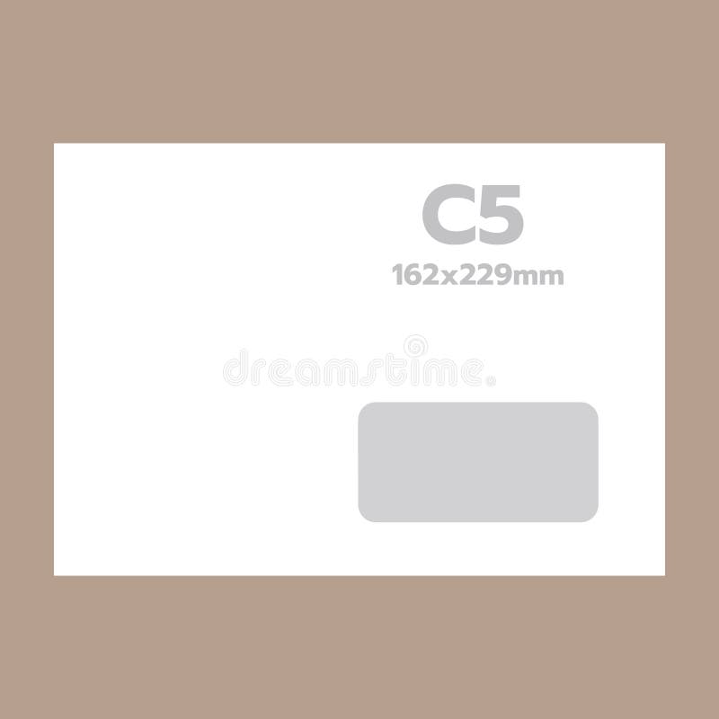 C5 Envelope Template Stock Illustrations – 138 C5 Envelope Template ...
