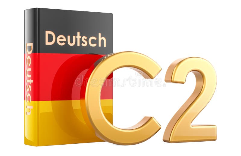 C2 German Level, Concept. C2 Proficiency Stock Illustration ...