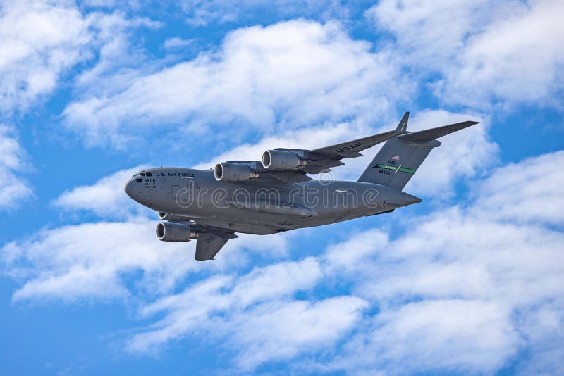 C-17 Globemaster III Taking at the MCAS Air Show Editorial Stock Photo ...
