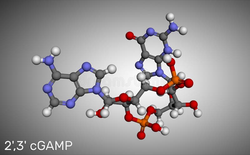 Guanosine Monophosphate GMP Molecule, Monomer in RNA . Structu Stock ...