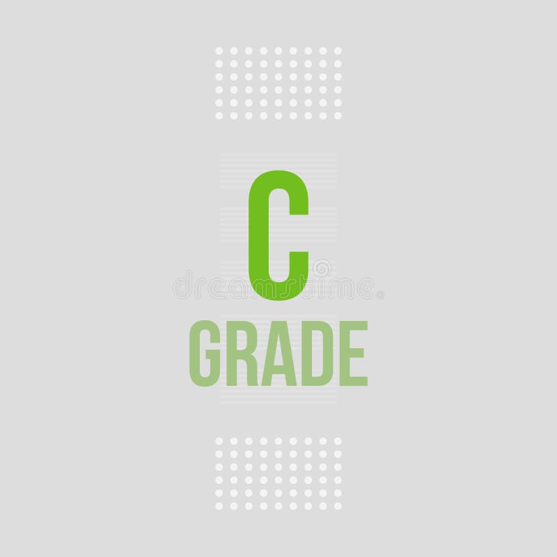 C Grade Stock Illustrations – 177 C Grade Stock Illustrations, Vectors ...