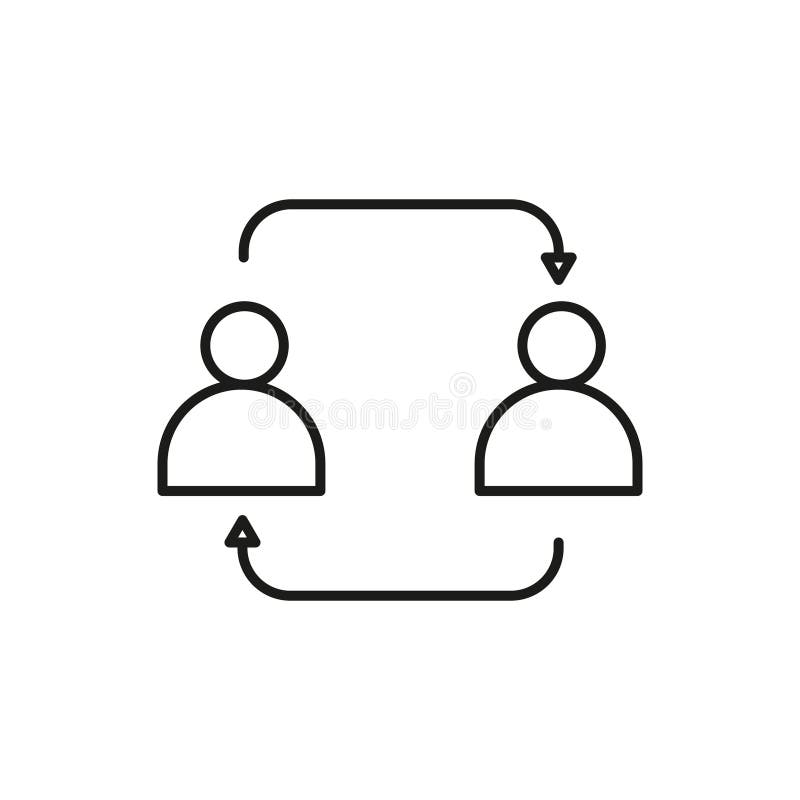 C2C Icon Flat Line Symbol Set Stock Vector - Illustration of digital ...