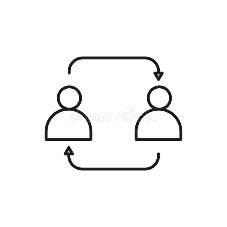 C2C Icon Flat Line Symbol Set Stock Vector - Illustration of digital ...