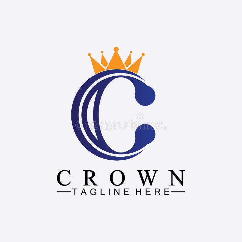 Initial CS with Crown Logo Design Inspiration Stock Vector ...